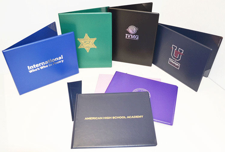 Wide Varieties Of Custom Diploma Covers Certificate Holders